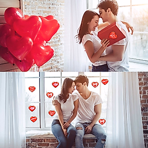 50 Pieces Valentine's Day Cutouts Colorful Heart Cutouts with Glue Point Dots for Bulletin Board Classroom Decoration School Happy Valentines Day Wedding Anniversary Party Supplies