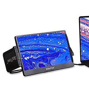 SideTrak Swivel 12.5” Attachable Portable Monitor for Mac FHD IPS Dual Screen with Kickstand | Compatible with All MacBook Pro & MacBook Air Laptops | Powered by USB-C or Thunderbolt