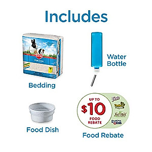 Kaytee My First Home Starter Kit Habitat for Pet Rabbits or Multiple Guinea Pigs