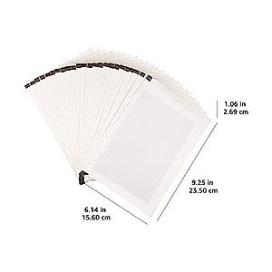 Amazon Basics Paper Shredder Sharpening & Lubricant Sheets, Pack of 24, White