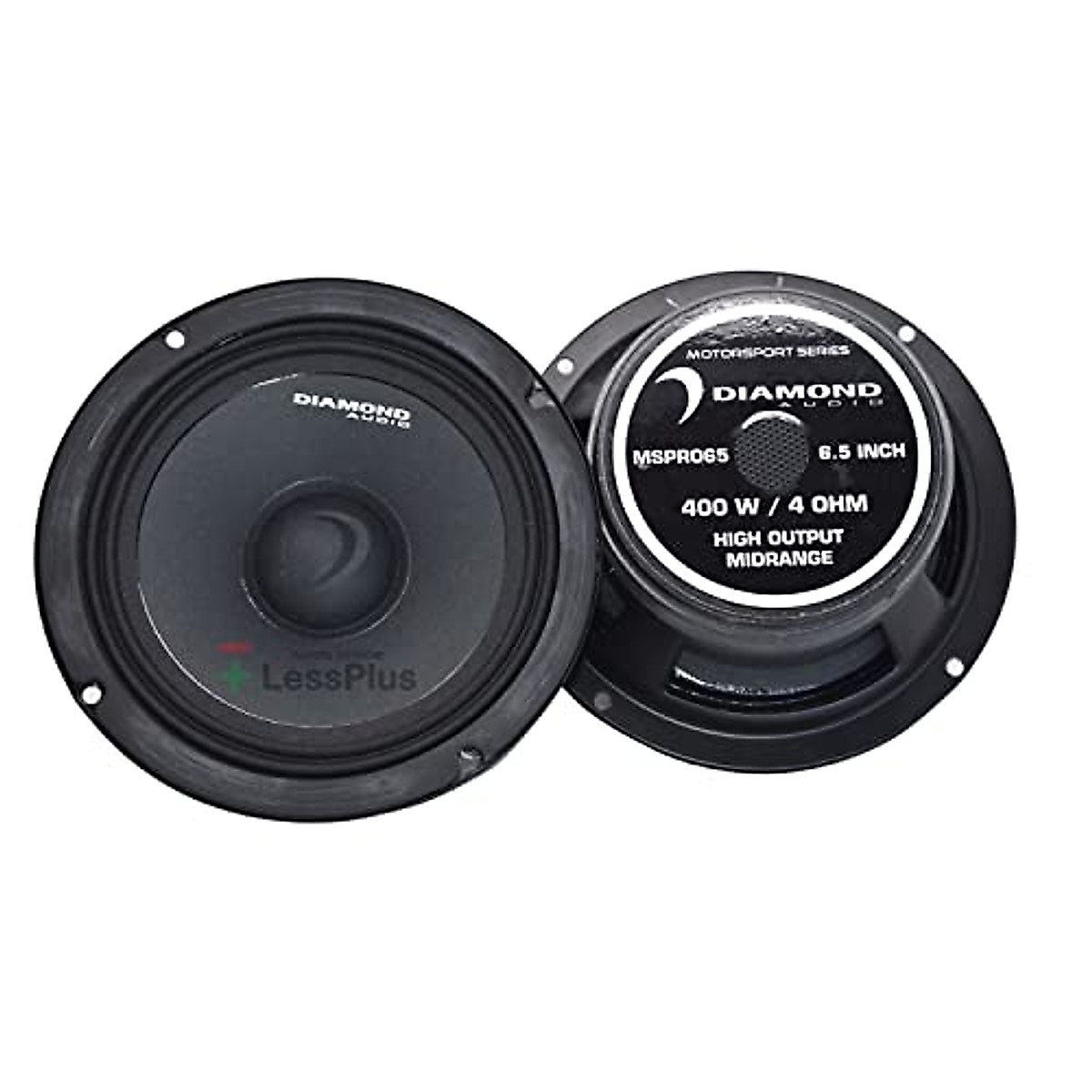 Diamond Audio MSPRO65 High Output 6.5” Pro Motorsports Speakers Pair, 200W RMS Power Handling