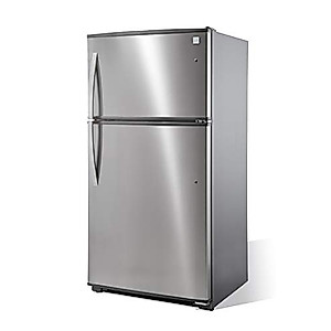 Kenmore Top-Freezer Refrigerator with LED Lighting and 20.8 Cubic Ft. Total Capacity, Stainless Steel