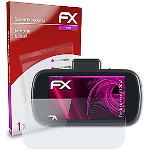 atFoliX Plastic Glass Protective Film compatible with Nextbase 612GW Glass Protector, 9H Hybrid-Glass FX Glass Screen Protector of plastic