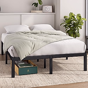 ZINUS 14 Inch Elias Metal Platform Bed Frame, Steel Support, No Box Spring Needed, Easy Assembly, Queen