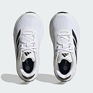 adidas Duramo SL Sneaker, White/Core Black/Grey, 2 US Unisex Little Kid