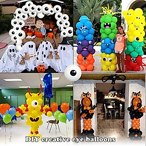 50PCS Eyeball Balloons - Latex Eye Balloons Halloween Decorations Garland Supplies for Birthday Baby Shower Party