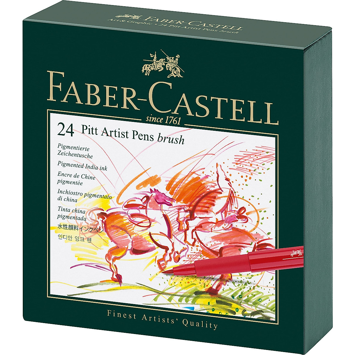Faber-Castel Pitt Artist Brush Pens (24 Pack), Multicolor (167147)