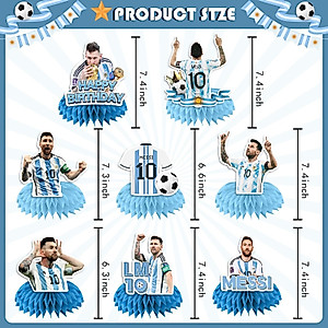 Soccer Birthday Decorations Honeycomb Centerpieces, Soccer Birthday Party Decorations Football Star Party Decorations, Soccer Themed Birthday Party Supplies Soccer Party Decorations for Kids