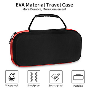 JAOYSTII Carry Case for Nintendo Switch OLED Model 2021, Accessories Kit with Clear Cover, Screen Protector, Thumb Grip Caps & More, Suitable for Travel and Home Storage