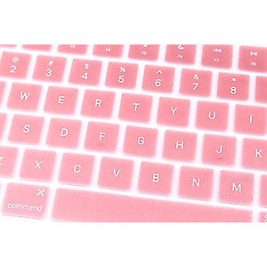 Keyboard Cover Compatible for MacBook Air 15 M2 A2941, 2022 MacBook Air 13.6 inch M2 A2681, 2021-2023 Release MacBook Pro 14/16 M3/M2/M1 Pro/Max A2918 A2992 A2779 A2442 A2991 A2780 A2485 (Rose Gold)