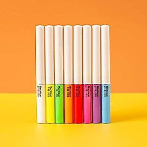 MAEPEOR Neon Liquid Eyeliner 8 Colors Matte Eyeliner Waterproof & Smudgeproof Fluorescent Body Face Paint Makeup for Daily Wear and Halloween Christmas (Neon, Set 0801)