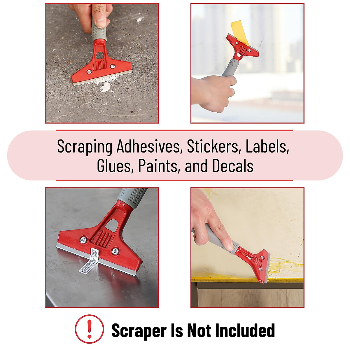 Bates- Replacement Scraper Blades, 4 Inch, 100 pcs, Scraper Blades, Floor Scrapper Blade, Replacement Razor Blades, Carbon Steel Razor Blades, Paint Scraper Blades, 4 Inch Scraper Blades