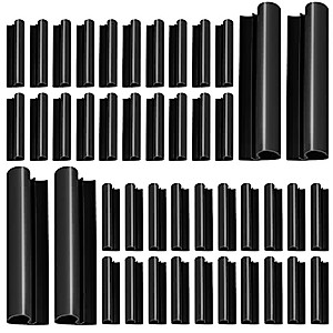 Funmit Winter Pool Cover Clips for Above Ground Pools for Swimming Pool with Metal Railing, 48 Pack