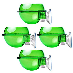 balacoo 4pcs Reptile Food Bowl Turtle Feeder Feeding Dish Tortoise Food Container Reptile Eating Bowl Water Dish Tray for Gecko Snake Turtle Bearded Dragon