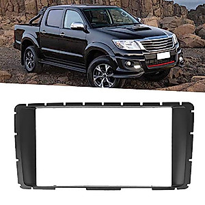 Double DIN Car Stereo Install Kit | 2Din 7in Navigation Fascias Frame DVD Radio Player Panel Trim Fits for Toyota Hilux 2012-2014 Vigo 2012-2014 Fortuner 2012-2014