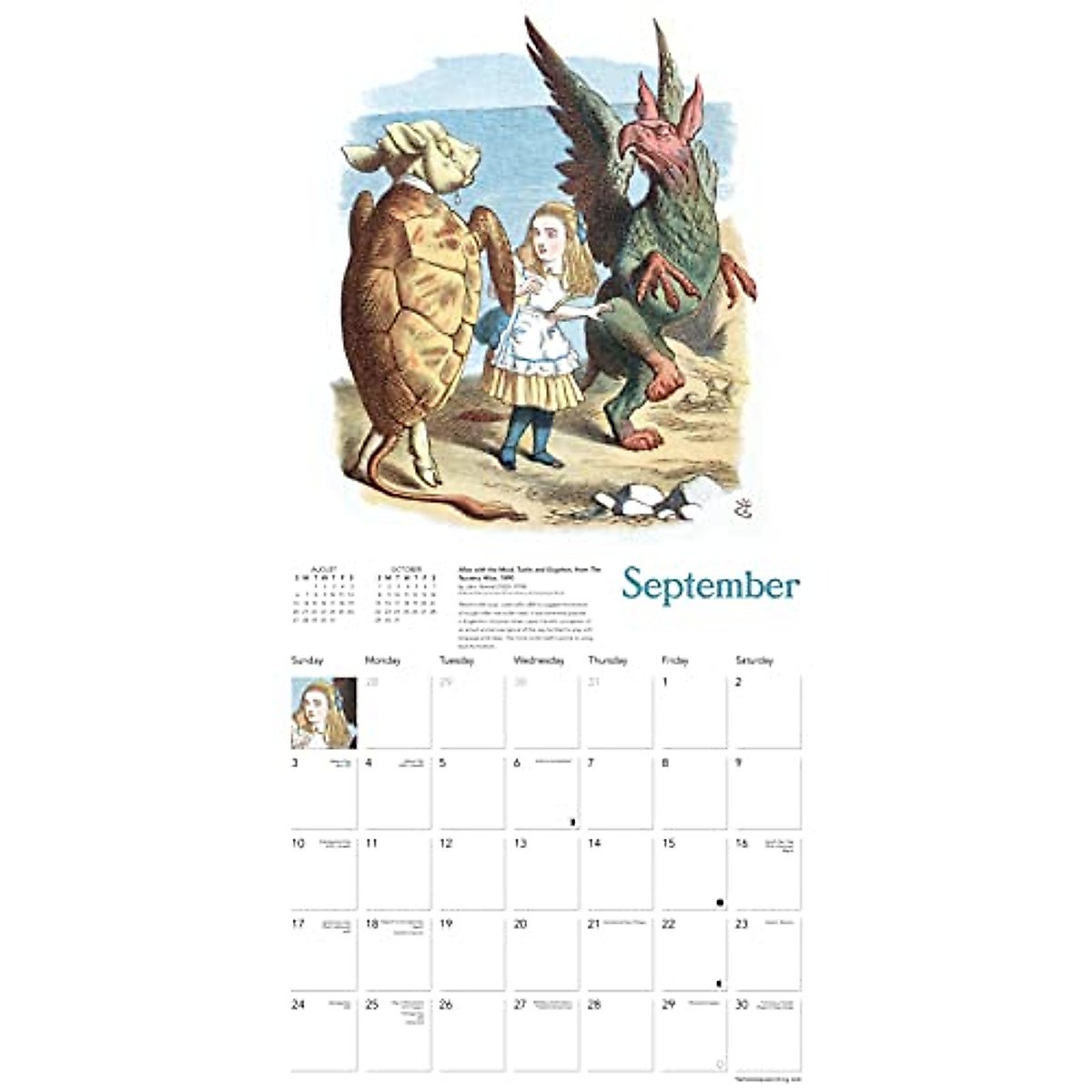 Alice in Wonderland Wall Calendar 2023 (Art Calendar)