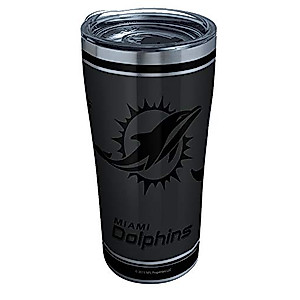 Tervis Triple Walled NFL Miami Dolphins Insulated Tumbler Cup Keeps Drinks Cold & Hot, 20oz - Stainless Steel, 100 Years