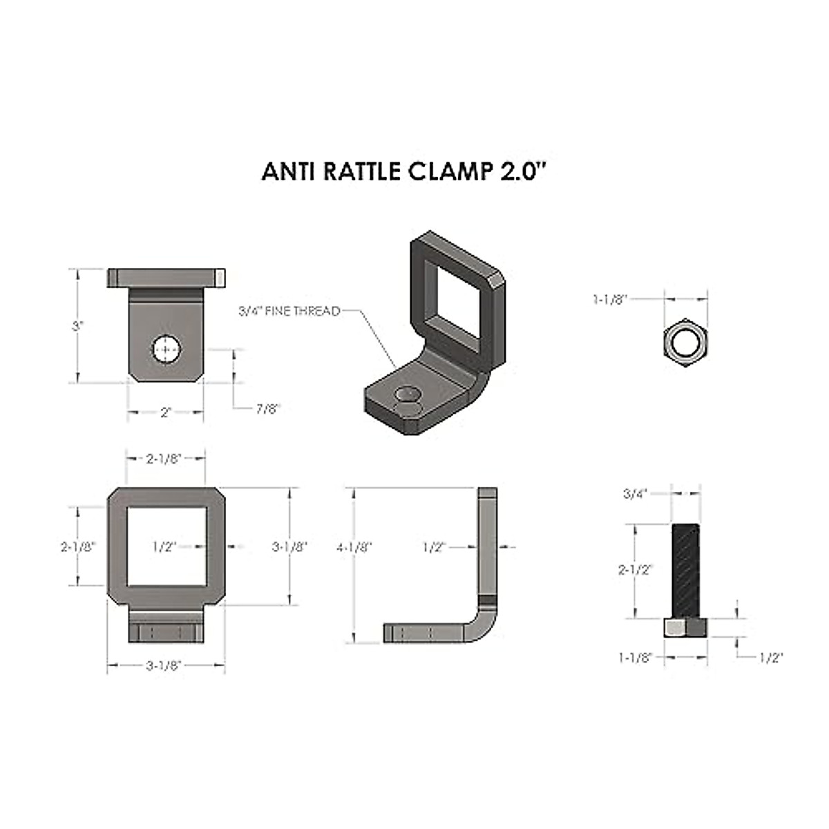 Bulletproof Anti-Rattle Clamp (2.0")