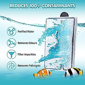 MantaMaze 6 Pack Extra Small Filter Cartridges for Aqueon QuietFlow E Internal Power Filter Size 3 - Extra Small Replacement Filter Cartridges for Aqueon (XS-6 Pack)