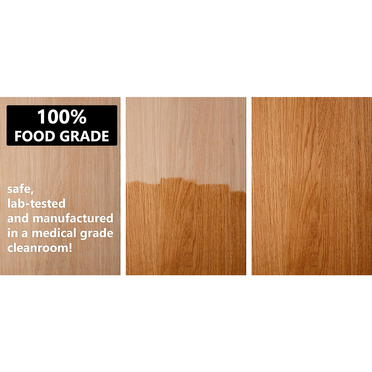 Materialix Food Grade Mineral Oil - 8.45 fl oz - for Wood, Bamboo, Stainless - Butcher Block Oil - Cutting Board Oil and Conditioner, Wood Oil, Knife Oil, Mineral Oil Food Grade