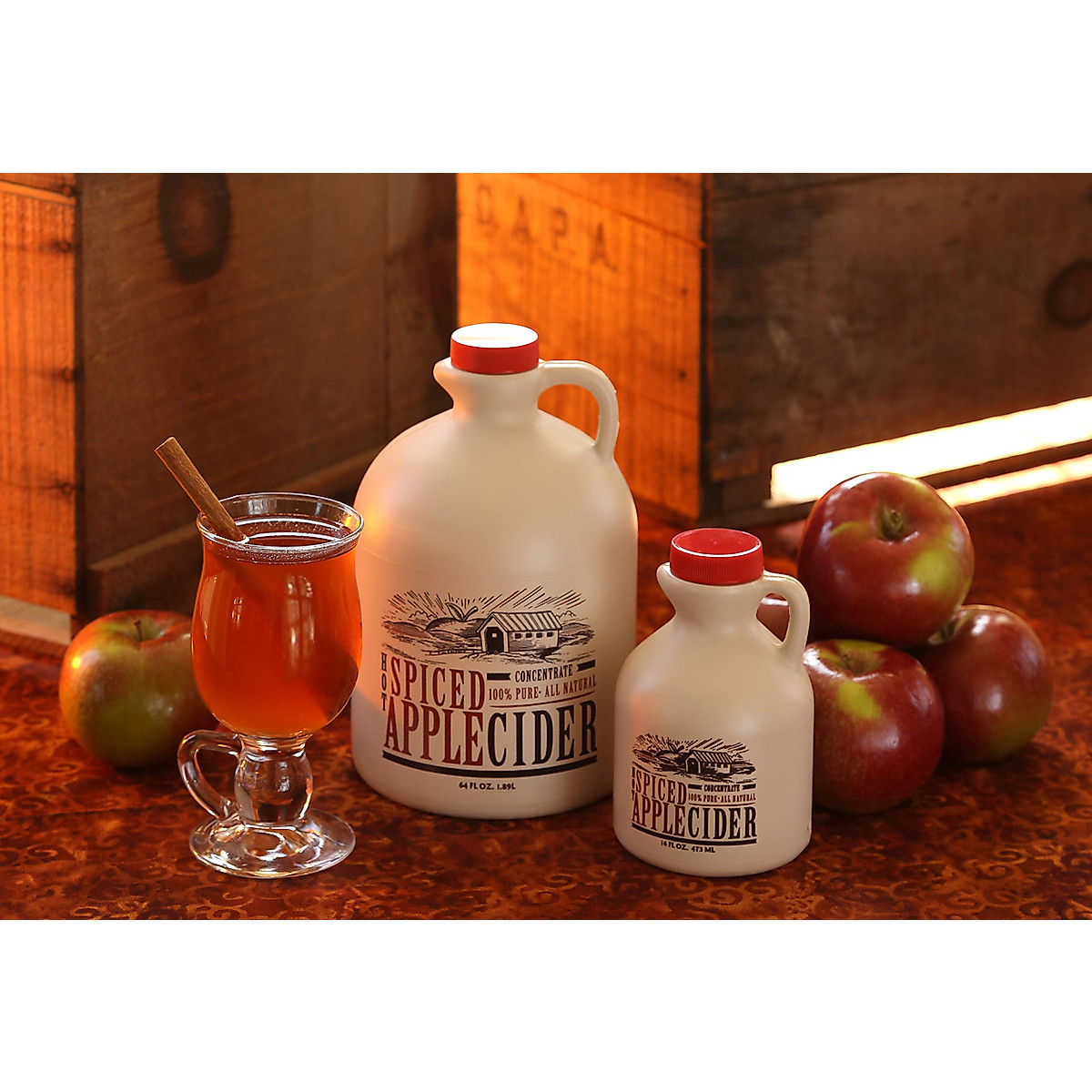 Mountain Cider Spiced Apple Cider Concentrate | Gluten Free, No Preservatives, No Added Sugar | 16 fl. oz (16 servings)