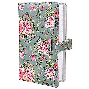 Sunmns Flower Wallet PU Leather Photo Album Compatible with Fujifilm Instax Mini 12 11 9 8 90 26 7s Instant Camera Film, Polaroid Snap Zip Z2300 PIC-300 Film (Retro Floral)