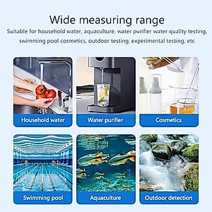 Precisions Water Analysis Tool 5 In 1 Salinities Temperature Measurement Multifunction Water Testing Instrument