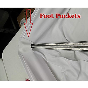 Banquet Tables Pro 30 Diameter x 42" Height White Spandex Highboy Table Cover