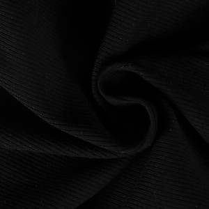 GEMBERA Women's Sleeveless Scoop Neck Ribbed Tank Tops Fitted Basic Cami Tee Shirts(Black,M)