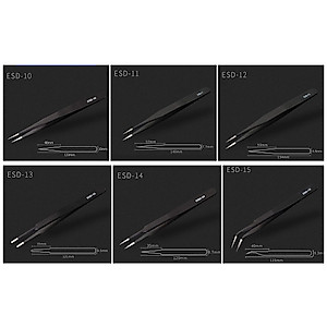 6PCS - YURROAD Multifunctional Stainless Tweezers Kit Quilling Tools for Artwork