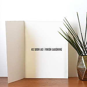 Andaz Press Funny Jumbo Birthday Card With Envelope 8.5 x 11 inch, Greeting Card, Happy Birthday Sis Always Remember That If You Fall I Will Be There To Pick You Up, As Soon As I Finish Laughing