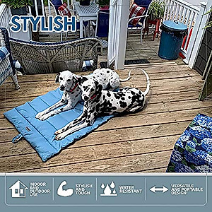 CHEERHUNTING Outdoor Dog Bed, Waterproof, Washable, Large Size, Durable, Water Resistant, Portable and Camping Travel Pet Mat