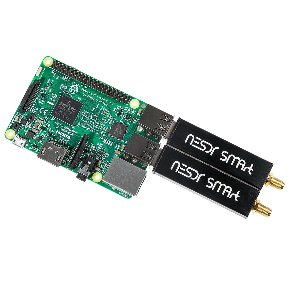 Nooelec RTL-SDR v5 SDR - NESDR Smart HF/VHF/UHF (100kHz-1.75GHz) Software Defined Radio. Premium RTLSDR w/ 0.5PPM TCXO, SMA Input & Aluminum Enclosure. RTL2832U & R820T2 (R860)-Based Radio