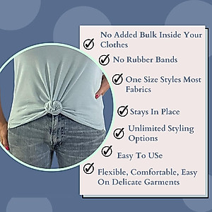 Massbea Cinch Clip, Add Fun, Fit, and Flair to, Shirt Clip for Women Clothing, Cinch Clip, Cinch Clip Easy Install Easy to Use 2PCS