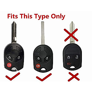 Rpkey Silicone Keyless Entry Remote Control Key Fob Cover Case protector Replacement Fit For Ford Escape Transit Connect OUCD6000022 164-R8007 850K-D6000022