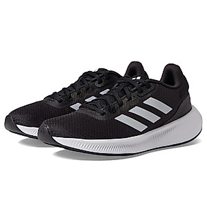 adidas Women's Run Falcon 3.0 Shoe, Black/White/Black, 8