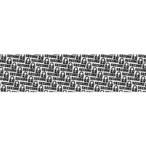 COSCO Secure I-D Security Stamp, Pre-Ink, 2 3/8" x 5/8" Security Strip, Black Ink (034590)