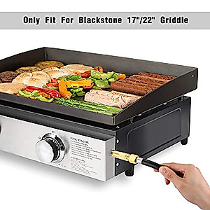 WADEO 12FT RV Quick Connect Propane Hose for RV to Grill, Propane Adapter Fitting with Propane Extension Hose for Blackstone 17"/22" Griddle