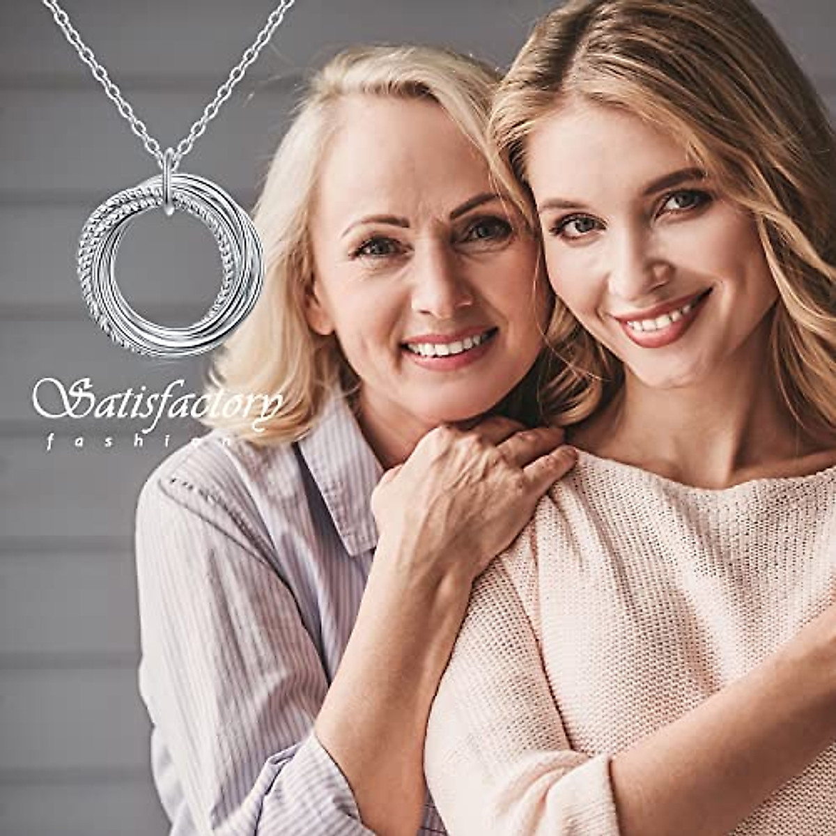 YinShan 60th Birthday Gifts for Women, Sterling Silver 6 Decade Jewelry Gifts Ideas, 60th Birthday Necklace Gifts for Her