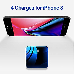 T-CORE Power Bank 10000mAh Portable Charger,Smallest External Battery Lightest Ultra Compact High Speed 2USB Cell Phone Mobile Pack for iPhone Xs 8 7 6 Samsung Galaxy Note S9 iPad Tablet-Black