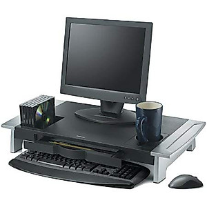 Fellowes 8031001 Storage Monitor Riser,Adjustbl,27-Inch X14-1/16-Inch X4-Inch -6-1/2-Inch,Bk/Sr