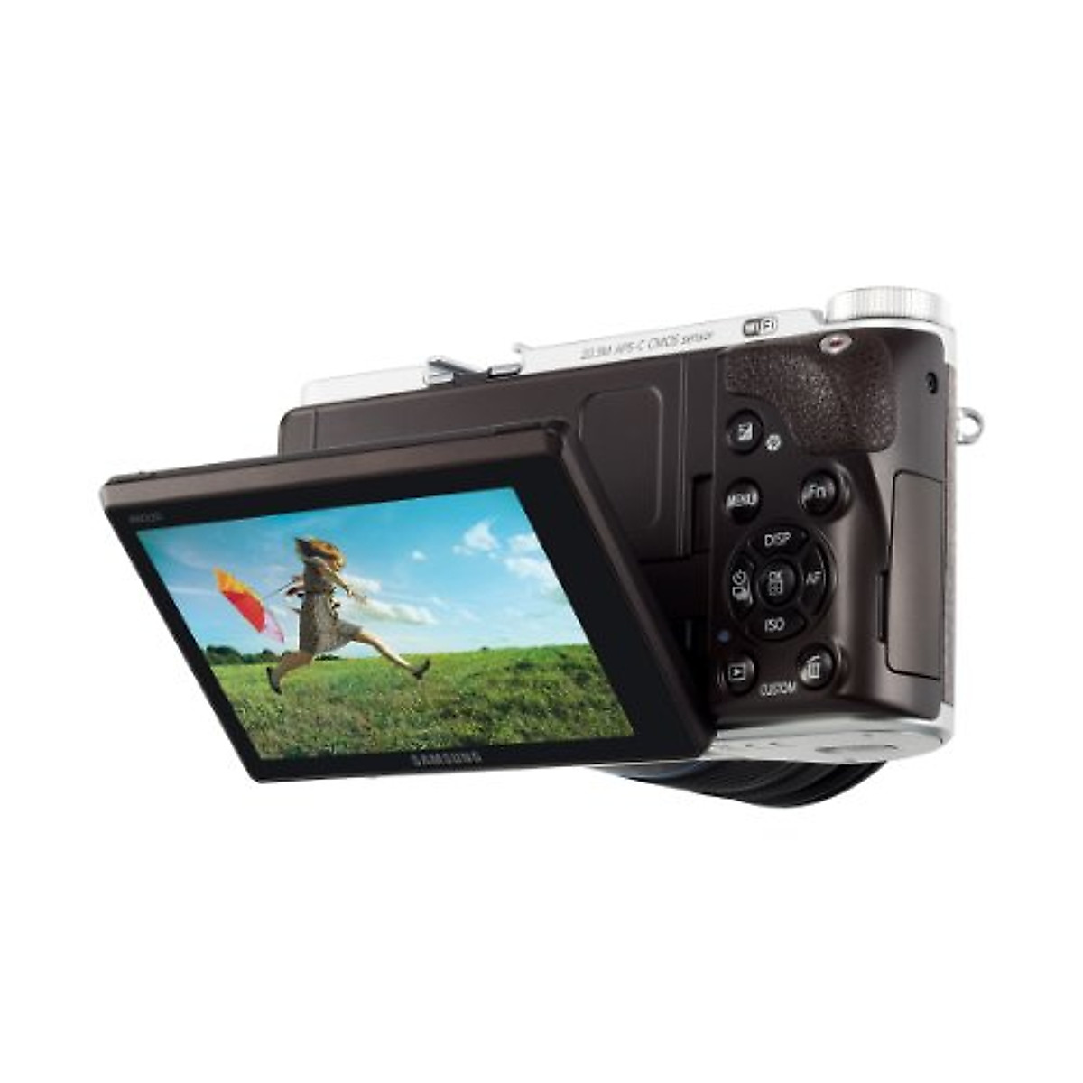 Samsung NX300 20.3MP CMOS Smart WiFi Mirrorless Digital Camera with 18-55mm Lens and 3.3" AMOLED Touch Screen (Brown)