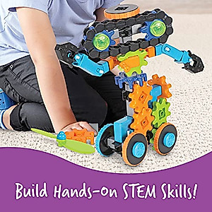Learning Resources Gears! Gears! Gears! Robots in Motion Building Set - 116 Pieces, Ages 5+, Robot Toy, STEM Toys for Kids, Robots for Kids