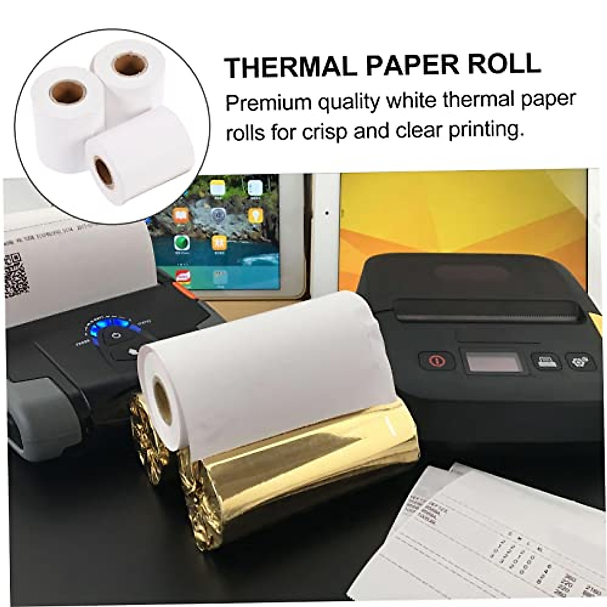 PLAFOPE 5 Rolls Rolls Glasses optometry paper lables tabs pos receipt paper thermal shipping labels thermal labels thermal view paper print paper thermal paper computer white tester