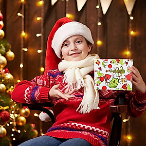 Green Christmas Wrapping Paper Funny Cartoon Character Xmas Gift Wrap for Boys Girls Kids Women Men Hoilday Baby Shower Decoration - 20 X 28Inches Per Sheet(8 Pack)