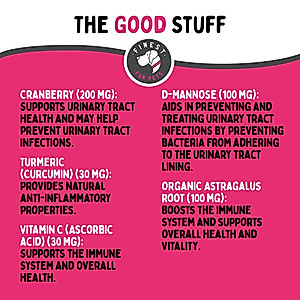 Dog & Cat UTI Prevention, Bladder, Kidney & Urinary Tract Health Powder. with Cranberry & D-Mannose to Support Immune System - Made in The USA for Optimal Pet Health (120 Scoops / 120g)