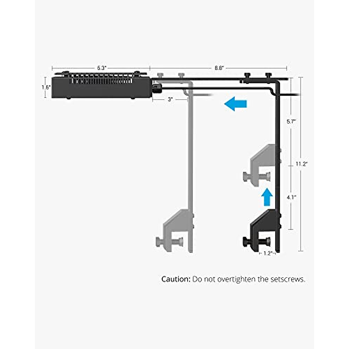 NICREW HyperReef 100 Watts Gen 1 Aquarium LED Reef Light, Dimmable Full Spectrum Marine LED for Saltwater Coral Fish Tanks