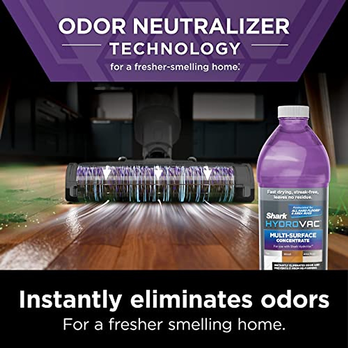 Shark WD101 HydroVac XL 3-in-1 Vacuum, Mop & Self-Cleaning System with Antimicrobial Brushroll* & Solution for Multi-Surface , Perfect for Hardwood, Tile, Marble, Area Rug & More, Corded, Navy
