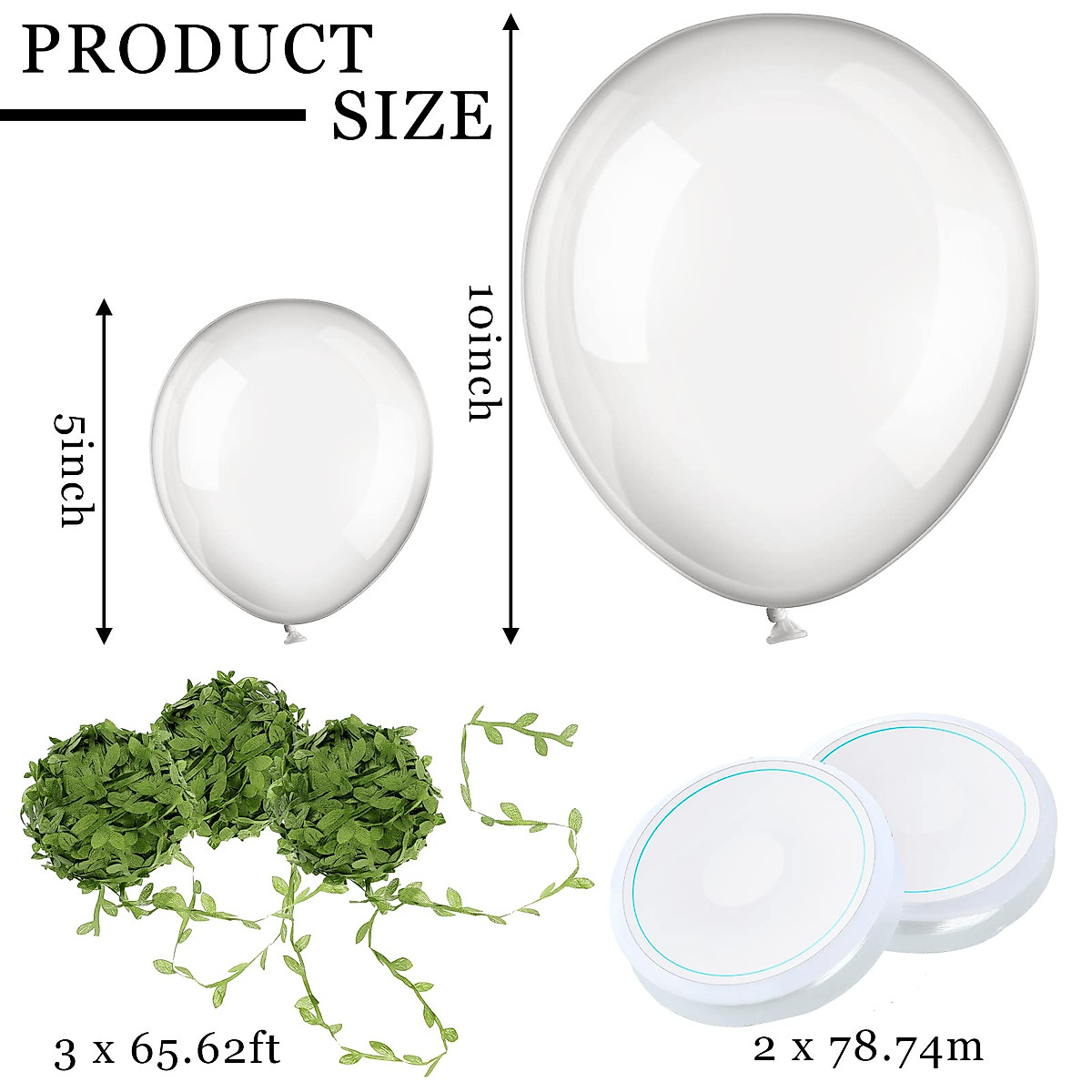 100 Pcs Bubble Clear Balloon Strands Kit Transparent Balloons for Under the Sea Party Decorations Ocean Willow Hanging Decor for Underwater Party Mermaid Baby Shower Birthday Party Wedding Supplies