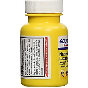 Equate Natural Vegetable Laxative, Sennosides 8.6 mg Tablets, 100-Count Bottle by Equate